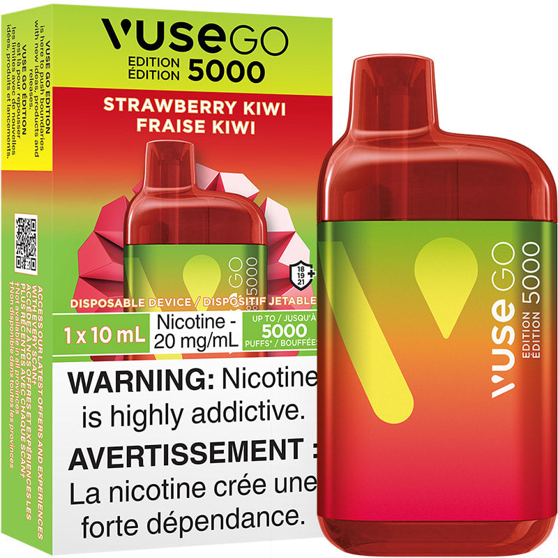 Vuse Go 5000 Strawberry Kiwi 20mg Disposable (Provincial) – Lisgar Vape ...