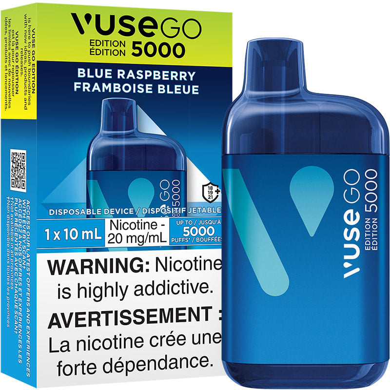 Vuse Go 5000 Blue Raspberry 20mg Disposable (Provincial) – Lisgar Vape Shop