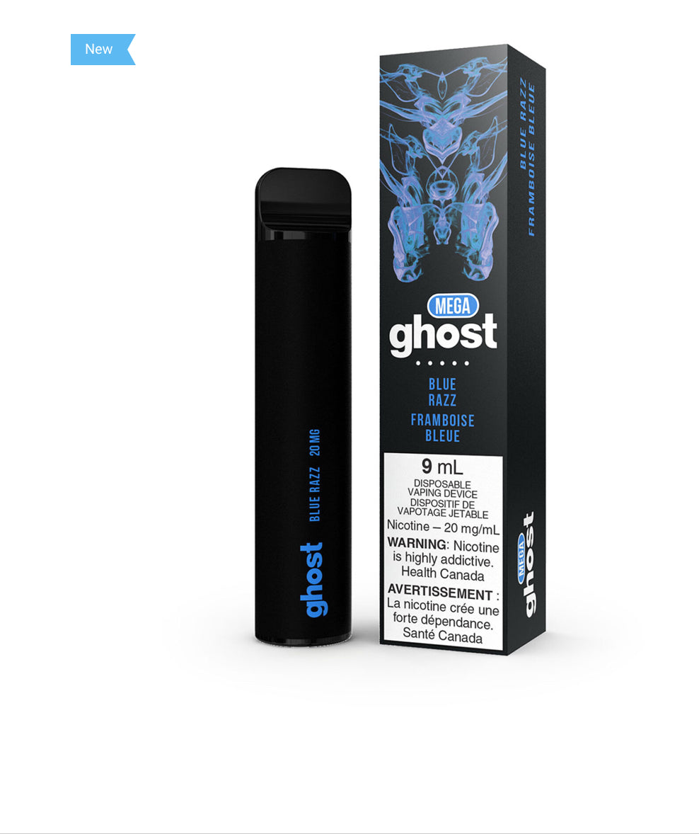 Ghost mega Blue Razz 20mg disposable(Provincial) – Lisgar Vape Shop